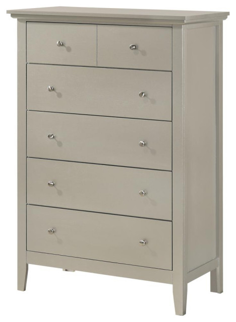 Hammond Silver Champagne 5 Drawer Chest of Drawers (32 in L. X 18 in W ...