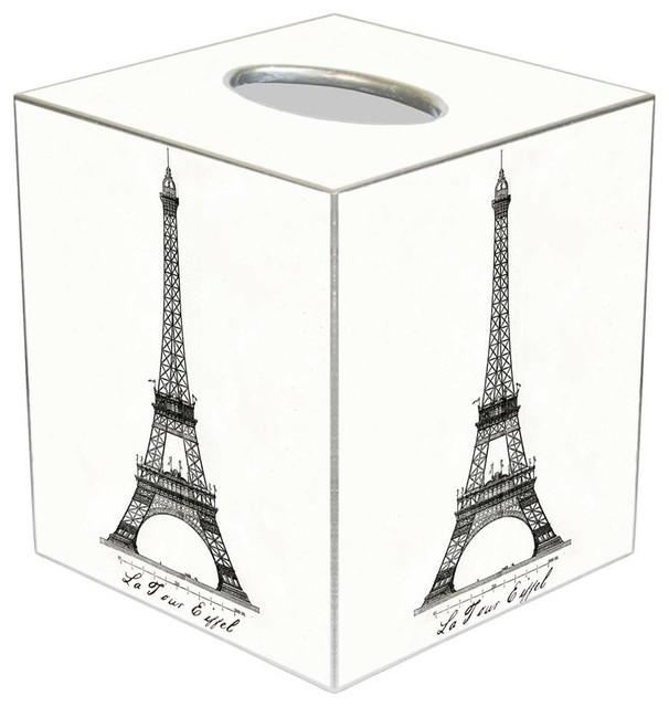 TB2839 - Eiffel Tower Tissue Box Cover - Farmhouse - Tissue Box Holders ...