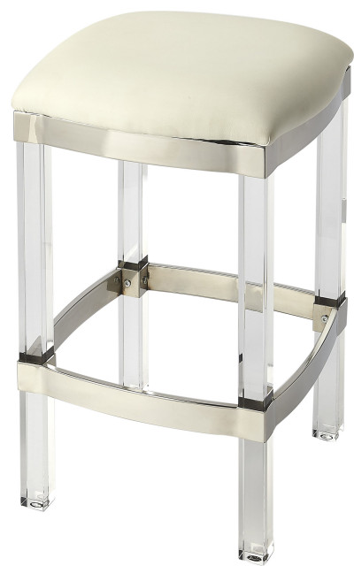 Jordan Leather Counter Stool - Contemporary - Bar Stools And Counter ...