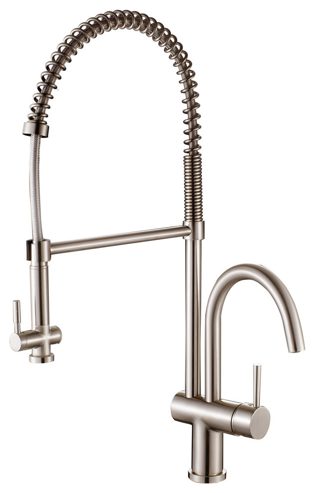 Fusion Spring Type Pull-Out Kitchen Faucet LK16B - Contemporary ...