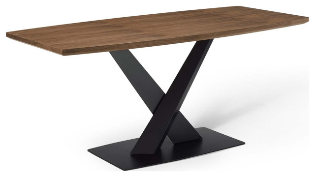 Gemini Dining Table, Walnut - Transitional - Dining Tables - by GwG Outlet | Houzz