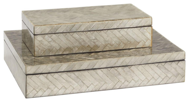 Triton Decorative Box, Smoke - Transitional - Decorative Boxes - by ...
