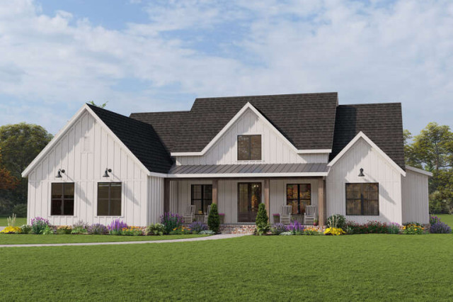 Modern Farmhouse Plan 009-00316 - Country - Exterior - Atlanta - by ...