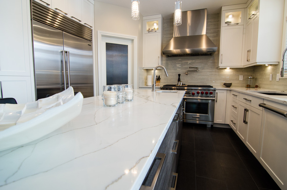 Calacatta Vagli Quartz Kitchen - Modern - Kitchen - Other - by Luxury ...