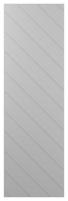 True Fit PVC Diagonal Slat Modern Style Fixed Mount Shutters, 15"W x 41 ...