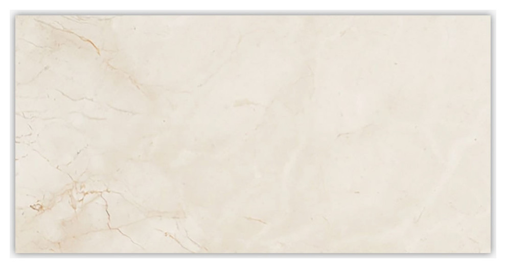 Crema Marfil Polished 12x24 Marble Tile, 12x24 - Traditional - Wall And ...
