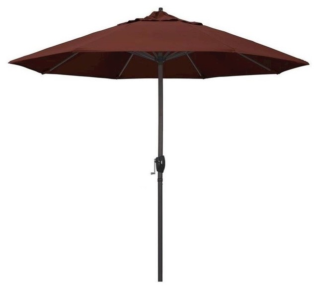 9' Umbrella, Aluminum Pole - Contemporary - Outdoor Umbrellas - by ...