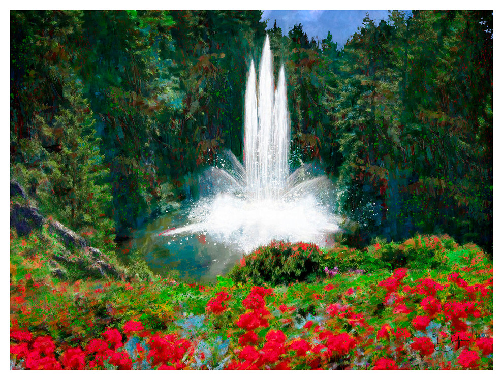 Lisa Sofia Robinson "Sunken Garden" (Butchart Gardens, Art Print, 18 ...