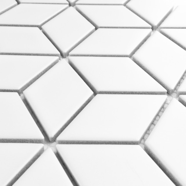 Metro Rhombus Mosaic Floor and Wall Tile - Contemporary - Mosaic Tile ...