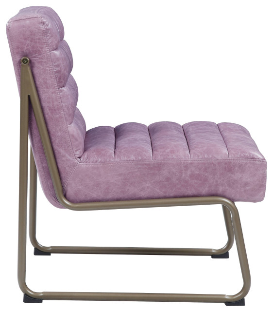 Loria Accent Chair, Wisteria Top Grain Leather - Contemporary ...