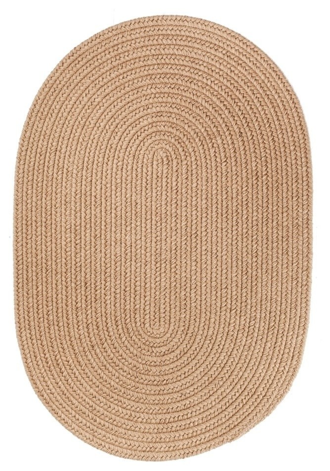 Rhody Rug Wool Solid Rug, Taupe, 2'X3' Oval, 2'x3' Oval - Area Rugs ...