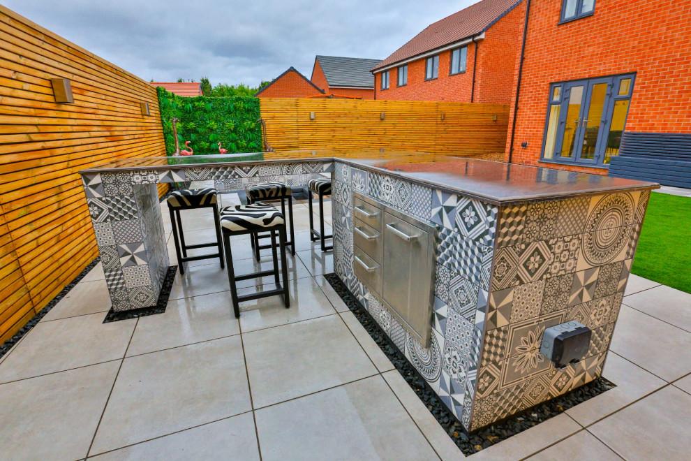 The Sunken Fire Pit & Garage Conversion Project - Modern ...