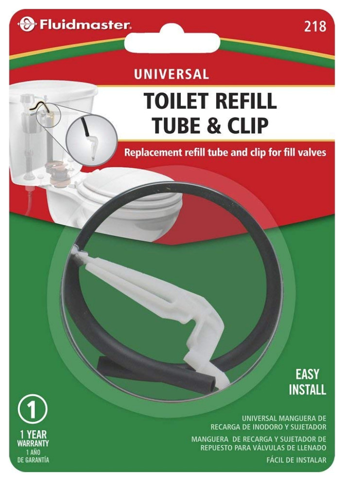 Fluidmaster 218 Toilet Refill Tube & Clip - Bidet And Toilet Parts - by ...