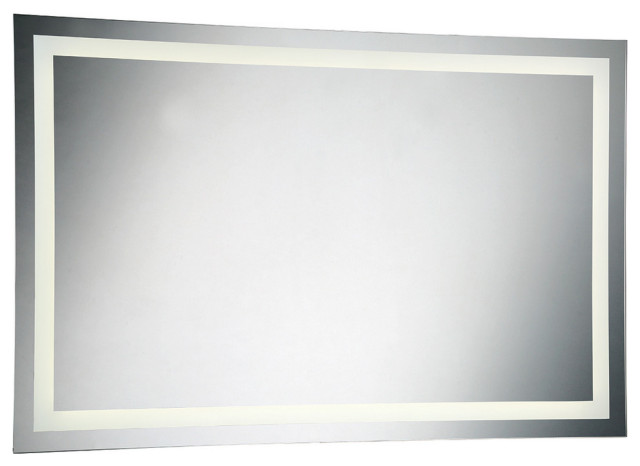 Large Front-Lit LED Mirror, Large - Modern - Bathroom Mirrors - by ...