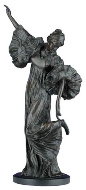 Standing Posing Lady Sculpture - Traditional - Decorative Objects And ...