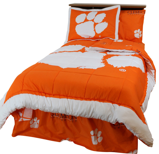 Clemson Tigers Bed in a Bag Twin, With Team Colored Sheets, Queen ...