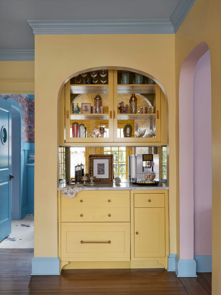 Colorful 1930s Tudor Renovation in East Atlanta - Eclectic - Home Bar ...