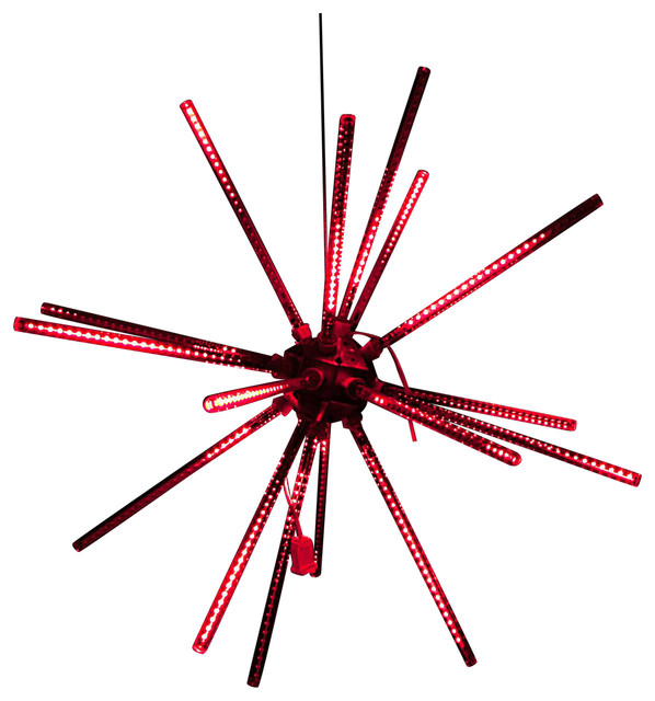 30" Animated Red LED Star Burst - Contemporary - Holiday Lighting - by ...