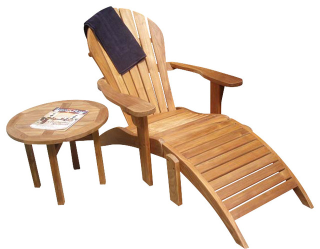 Adirondack Chair with Ottoman - Craftsman - Adirondack Chairs - by ...