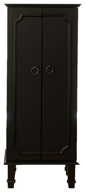 Gabrielle Locking Jewelry Armoire - Transitional - Jewelry Armoires ...