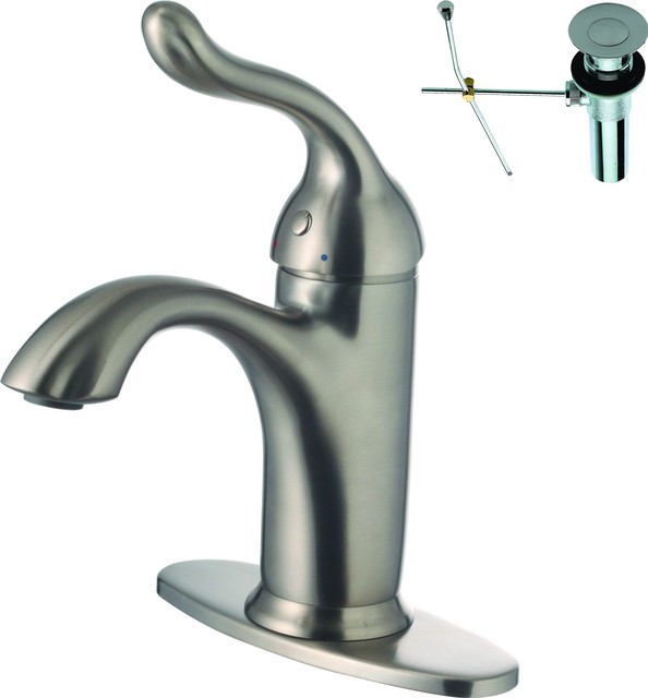 Yosemite Home Decor Single Handle Lav Faucet, Brushed Nickel, YPH16258 ...
