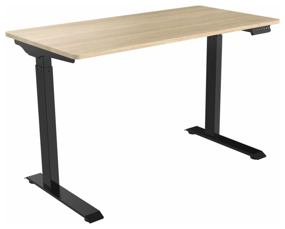 Modern Electric Desk, Black Painted Metal Legs With Adjustable Worktop ...
