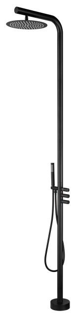 84.65" H Brass Free Standing Outdoor Shower - Modern - Outdoor Showers - by Rbrohant | Houzz