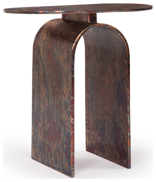 Vault Patina Side Table - Rustic - Side Tables And End Tables - by ...