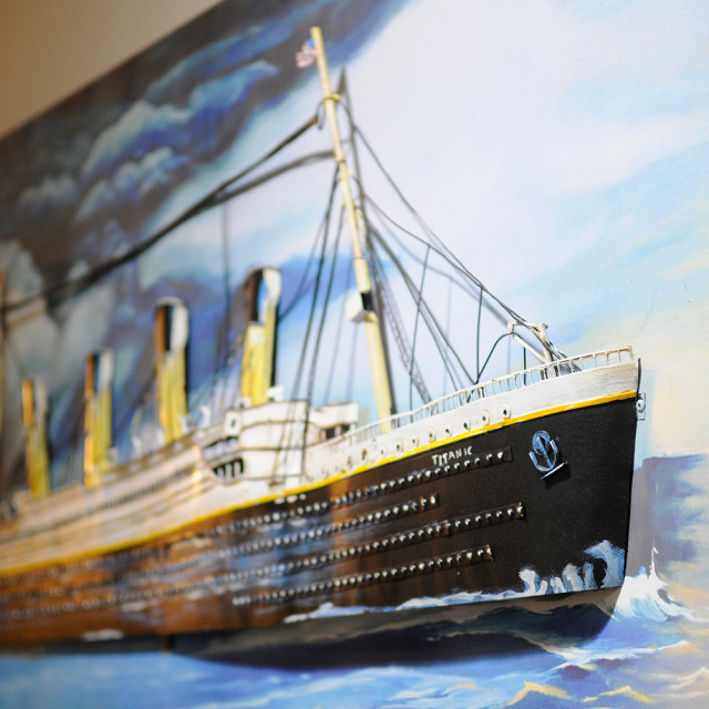 Titanic 3D Painting Handcrafted metal Decor - Beach Style - Wall ...