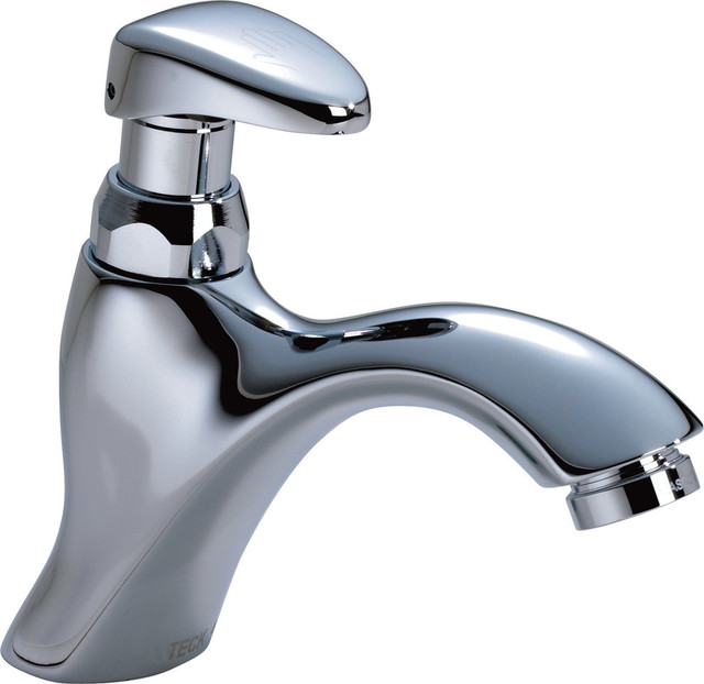 Delta Single-Handle Metering Faucet, Polished Chrome - Contemporary ...