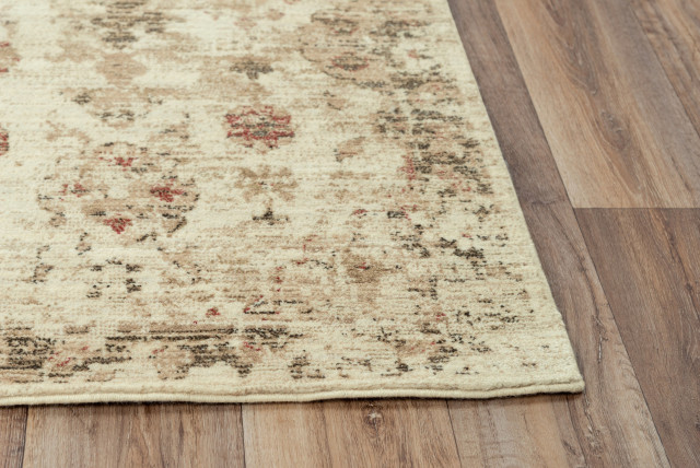 Rizzy Home GS084C Gossamer Wool Area Rug Beige/Brown, 2' x 3 ...