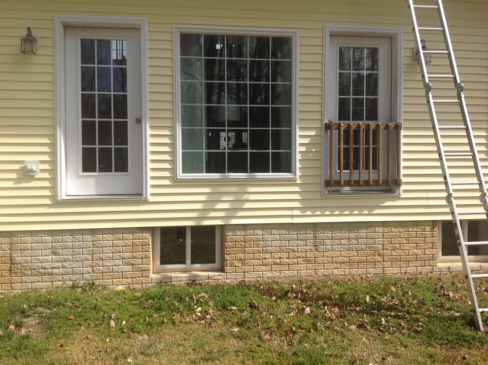 Building a deck without covering basement windows