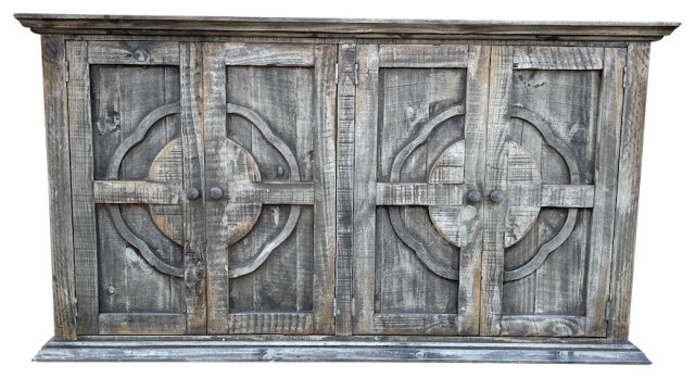 4 Door Accent Console With Door Design - Farmhouse - Buffets And ...