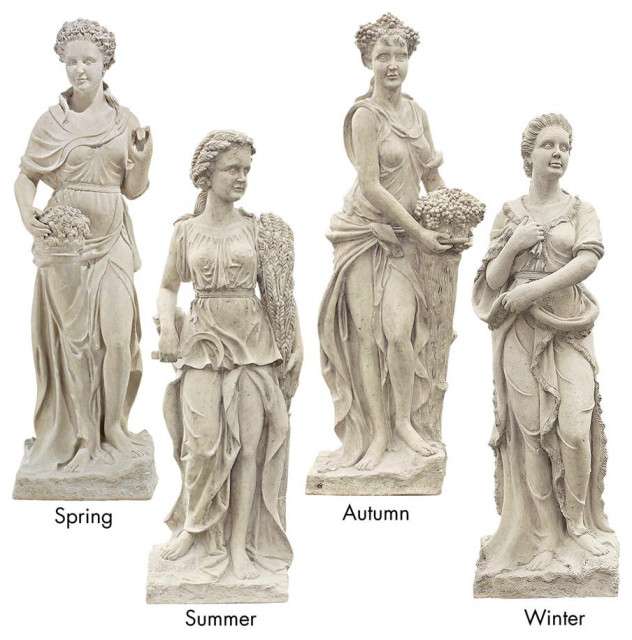 Design Toscano Set All Four Season Statues - Traditional - Garden ...