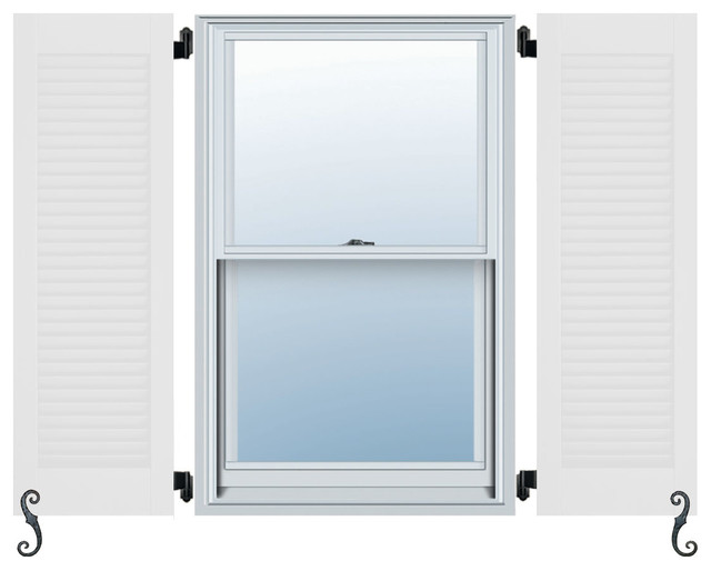 Atlantic Architectural All Louver Colonial Shutters, 70" Height ...