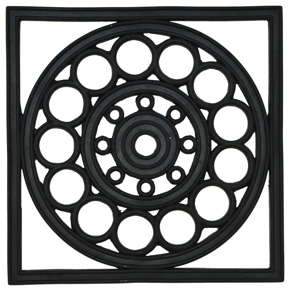 Calloway Mills 101611616 Bristol Rubber Trivet/Stepping Stone, 16"x16 ...