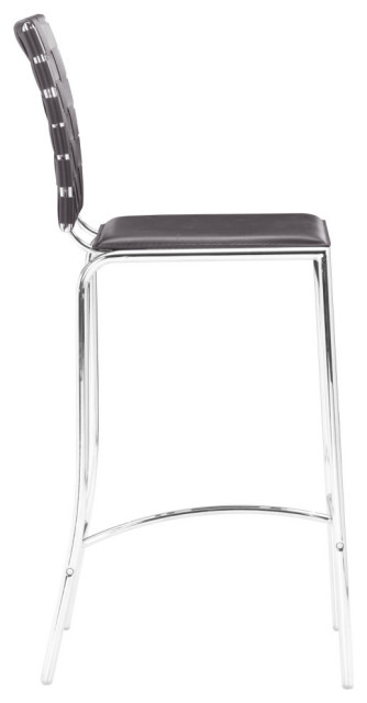 Criss Cross Counter Stool (Set of 2) Espresso - Modern - Bar Stools And ...