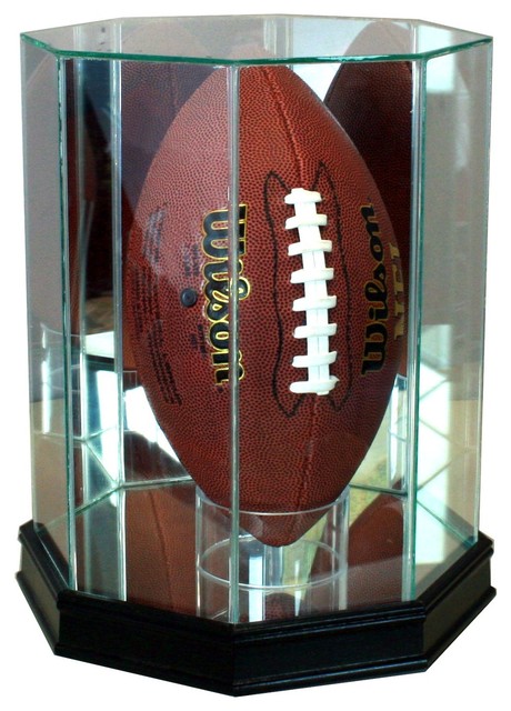 Upright Octagon Football Display Case - Traditional - Sports And Game ...