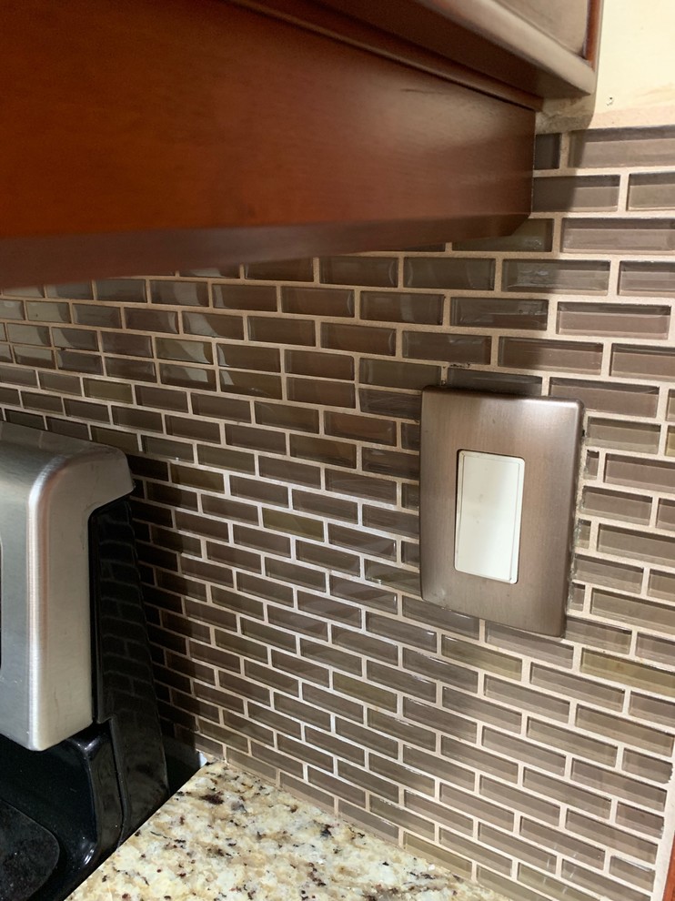 covering ugly backsplash