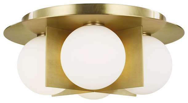 Tech Lighting Orbel Ceiling, Aged Brass 700FMOBLR - Contemporary ...