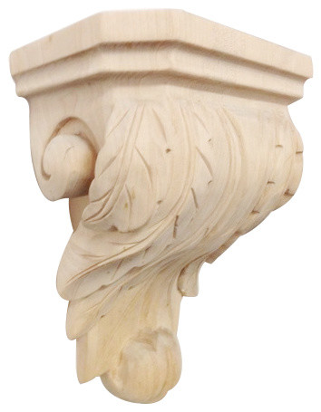 Unique Acanthus Leaf Maple Wood Corbel - Traditional - Corbels - by ...