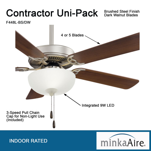 MinkaAire Contractor Uni-Pack Bowl LED Contractor II Uni-Pack 52 ...
