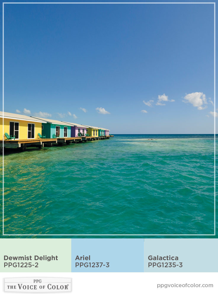 Tropical Paradise, Caribbean Inspired Decor & Color Palette - Beach ...