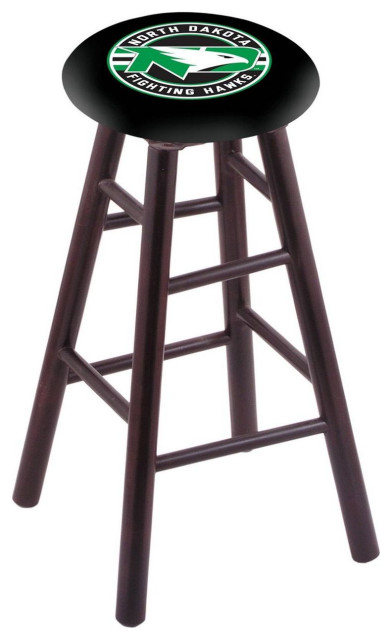 Holland RC Univ of North Dakota 36" Maple Bar Stool - Dark Cherry ...
