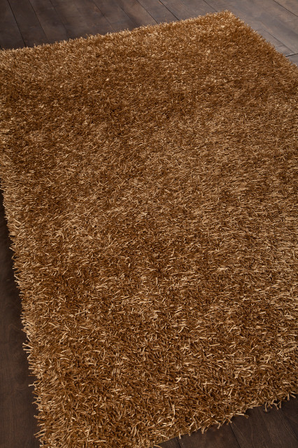 Chandra Rugs Zara Hand-Woven Contemporary Rug, Rectangular Brown 4'x6 ...