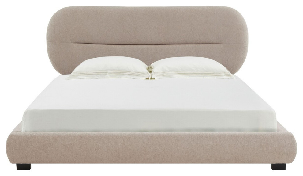 Safavieh Couture Thalia Oval Headboard Bed, Queen - Transitional ...