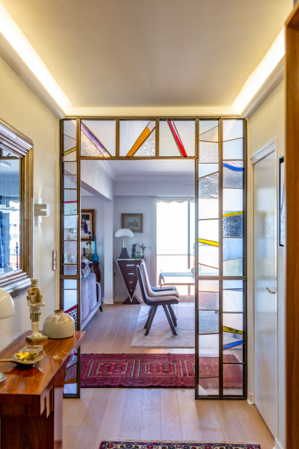 Une verrière unique pour sublimer une entrée - Contemporain - Entrée ...