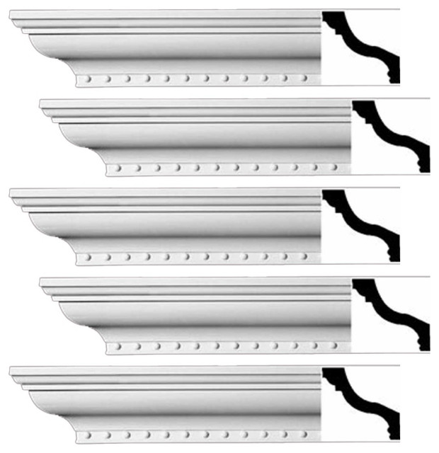 Ornate Cornice White Urethane Hawley Design 5 Pieces Totaling 470 ...