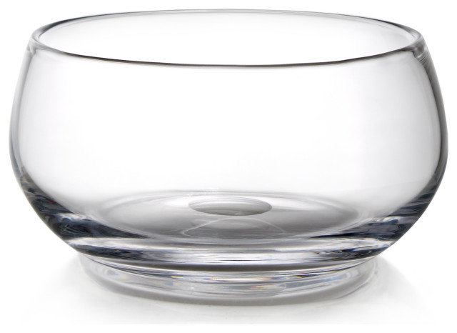 Nambe Moderne Round Glass Bowl, Large - Serving And Salad Bowls - by ...