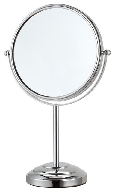 Double Face 3x Chrome Magnifying Mirror - Contemporary - Makeup Mirrors ...
